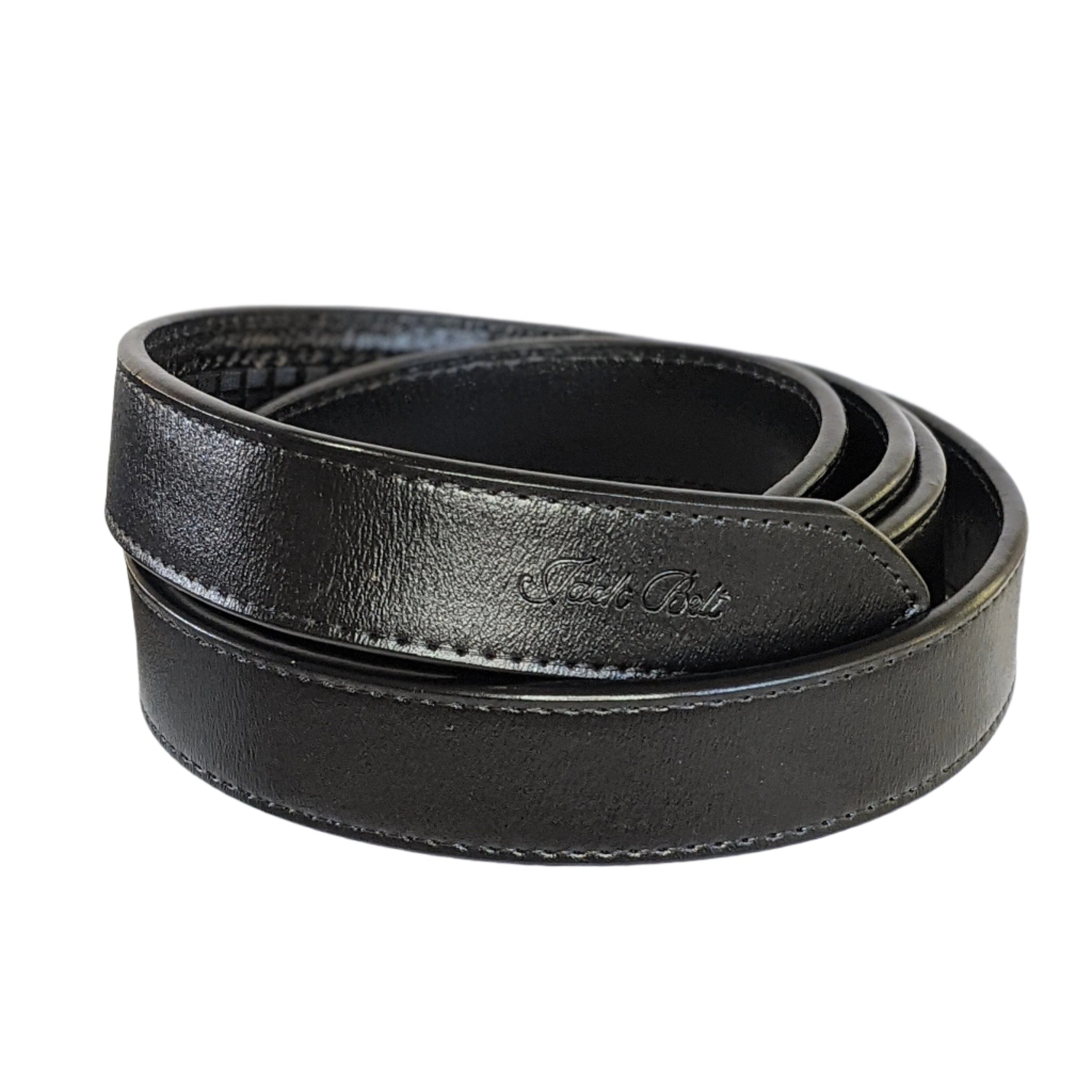 Women's Full Grain Leather Belt Strap in Slim Black | Jackoz | Jack Belt®